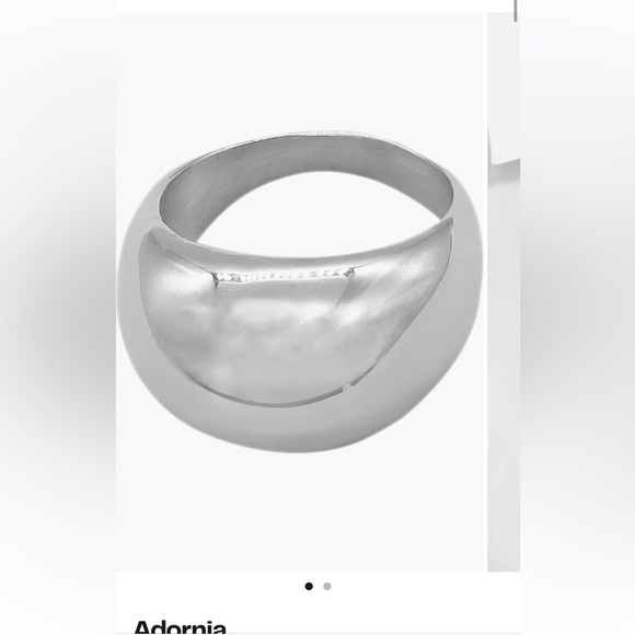adornia | Jewelry | Adornia 4k Gold Plated Dome Ring | Poshmark